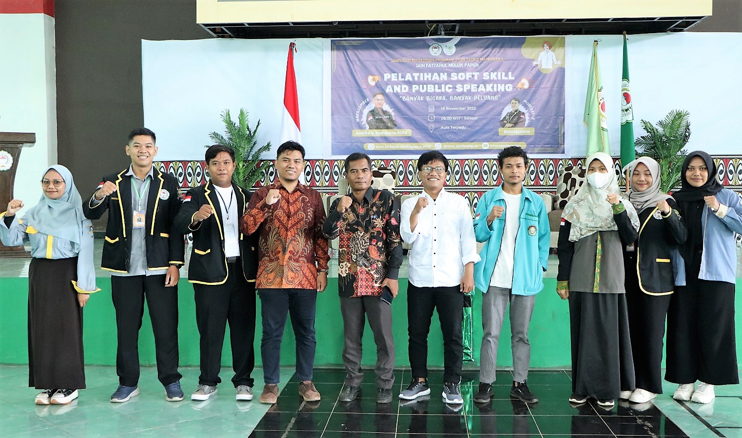 HMPS Tadris Matematika Gelar Pelatihan Public Speaking - IAIN Fattahul Muluk Papua